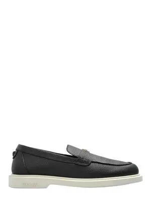 Versace Leather Loafers - Black