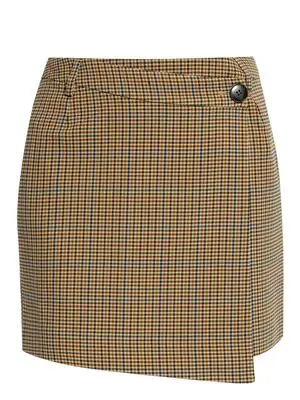 GESTUZ Gzcorina Prince Of Wales Check Skirt - Brown