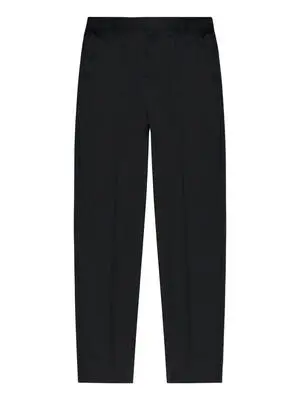 Balmain Wool Pleated Trousers - Black