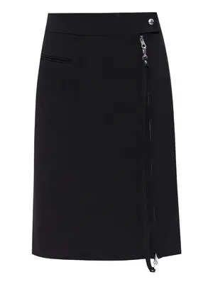 COURREGES Wool Skirt - Black