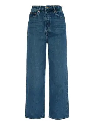 SAMSØE SAMSØE Shelly Wide-leg Organic Cotton Jeans - Blue