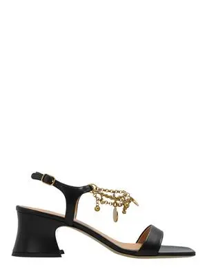 Chloé Charms Heeled Sandals - Black
