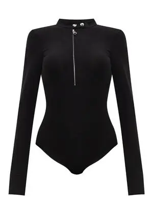 COURREGES Long-sleeve Bodysuit - Black