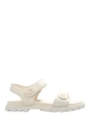 Coach Brynn Leather Sandals Cream