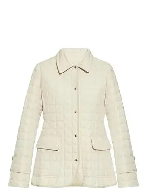 Moncler Quilted Down-filled Jacket - Cream
