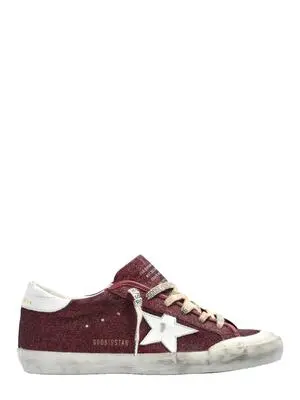 GOLDEN GOOSE Super-star Penstar Classic With Lis Sneakers - Burgundy