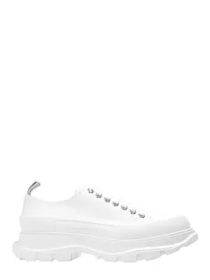 Alexander McQueen Logo Embossed Sneakers - White