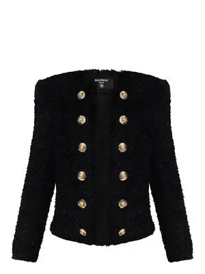 Balmain Tweed Blazer - Black