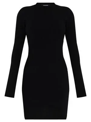 BALMAIN Fitted Knit Mini Dress