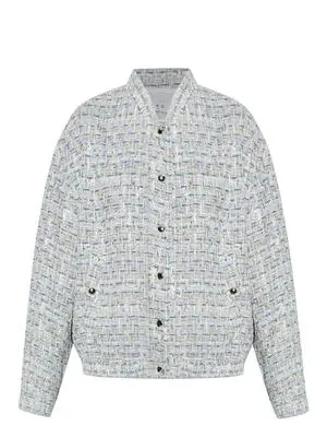 IRO PARIS Noemy Tweed Jacket - Grey