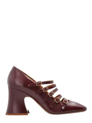 Chloé Janis Heeled Shoes - Burgundy