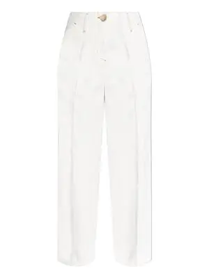 Emporio Armani High-waisted Straight Leg Jeans - White