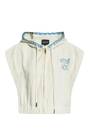 VERSACE Hooded Terry Vest