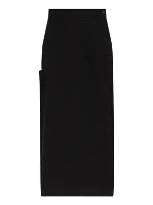 LEMAIRE Skirt With Slit - Black