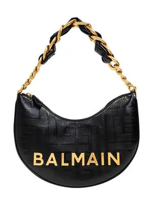 Balmain 1945 Soft Shoulder Bag - Black