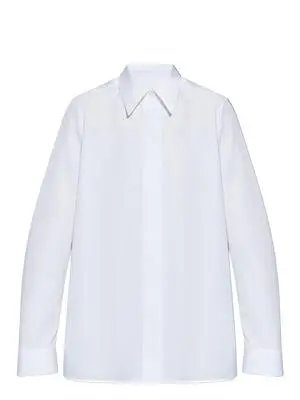 JIL SANDER Shirt With Concealed Placket - White