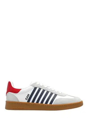 Dsquared2 Leather Boxer Sneakers - White