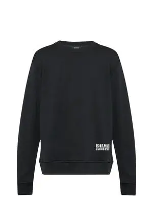 Balmain Sweatshirt With Printed Logo - Black