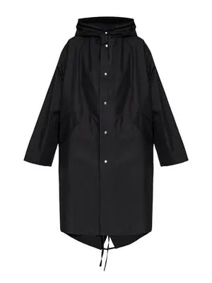 JIL SANDER Cotton Parka With Hood - Black