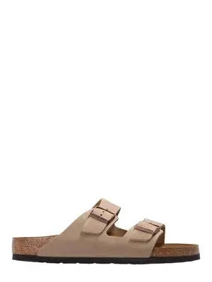BIRKENSTOCK Arizona Bs Suede Slides - Beige