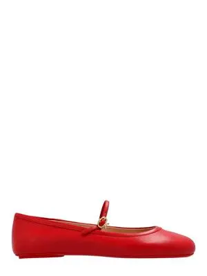 GIANVITO ROSSI Carla Ballet Flats - Red