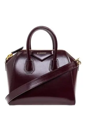 Givenchy Antigona Mini Handbag Burgundy