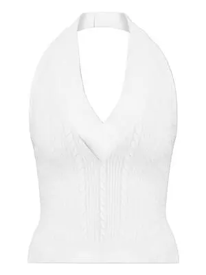 Balmain Open-back Top - White