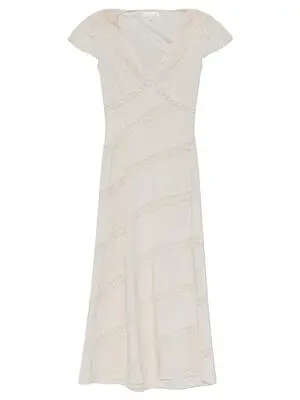 LOVESHACKFANCY LoveShackFancy Perletta Silk Lace Dress
