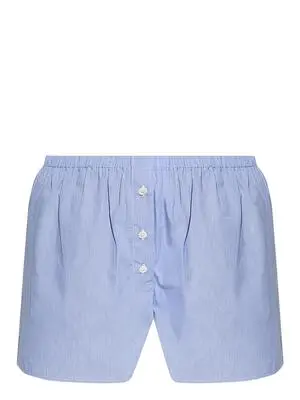 SPORTY & RICH Logo Shorts - Light Blue