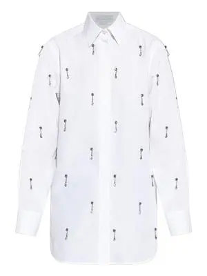 Stella McCartney Shirt With Shimmering Appliqués - White