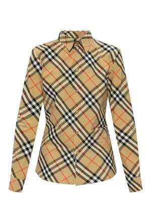 Burberry Tailored Check Shirt - Beige