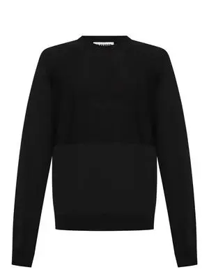JIL SANDER Wool Sweater - Black