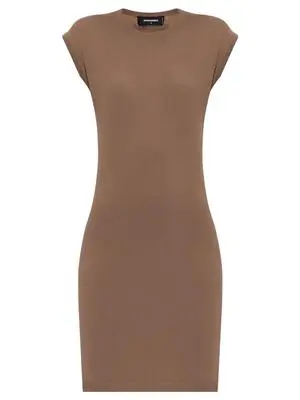 Dsquared2 Wool Mini Dress - Brown