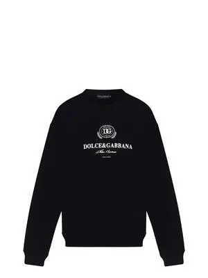 Dolce & Gabbana Logo Printed Sweatshirt - Black