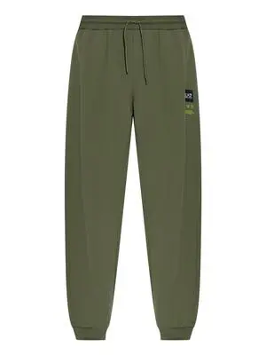 Emporio Armani Sweatpants With Logo Patch - Green