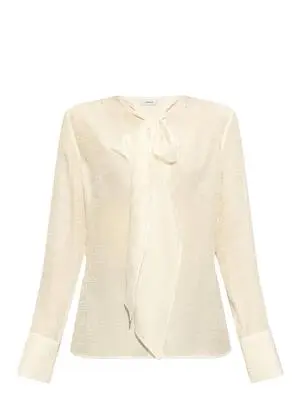 SALVATORE FERRAGAMO Silk Blouse With Tie Detail