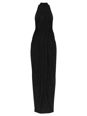 Alaïa Draped Gown - Black