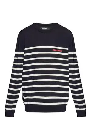 Dsquared2 Logo Wool Sweater - Navy Blue