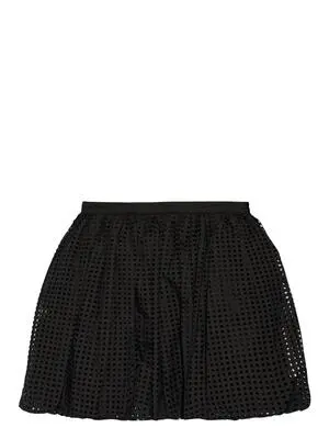 Alaïa Polka Dot Flared Skirt - Black