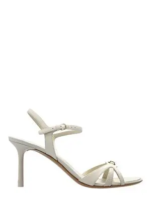 FERRAGAMO Dasy Heeled Sandals - Cream