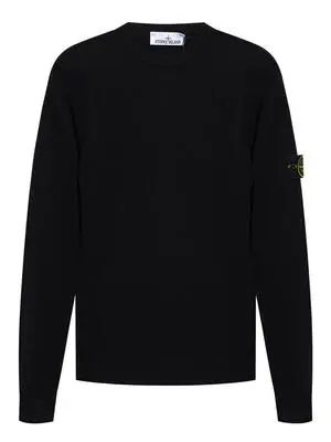 Stone Island Wool Sweater - Black