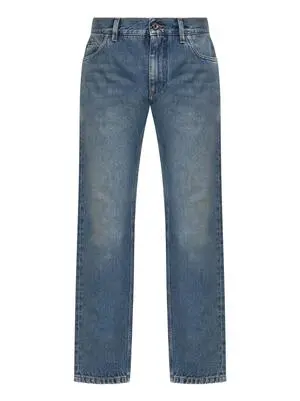 Dolce & Gabbana Tapered-leg Jeans - Blue