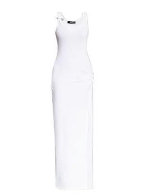 Versace Front-slit Bodycon Dress - White