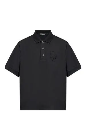 Dsquared2 Polo With Logo - Black