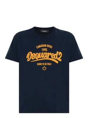 Dsquared2 Logo Cotton T-shirt - Navy Blue
