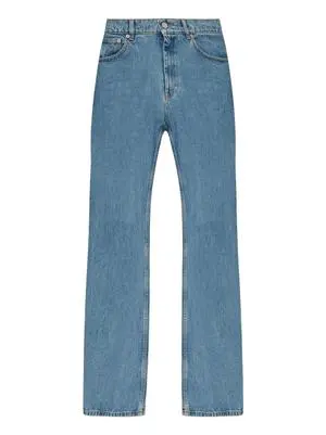 Vetements Bootcut Logo Jeans - Blue