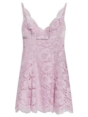 SELF-PORTRAIT Lace Strappy Dress - Pink