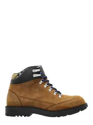 Burberry Suede Hiking Boots - Brown