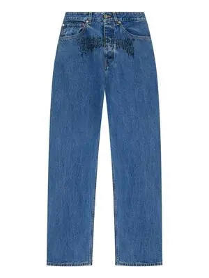 Vetements Logo Jeans - Blue