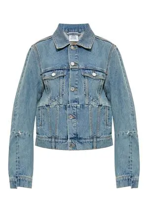 Vetements Patchwork Denim Jacket - Blue